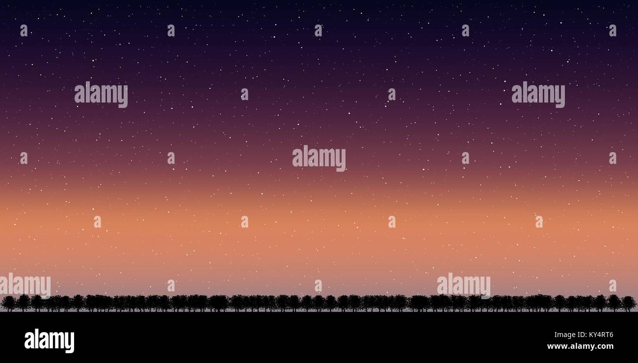 Landscape night sky Vector Stock Vector Image & Art - Alamy