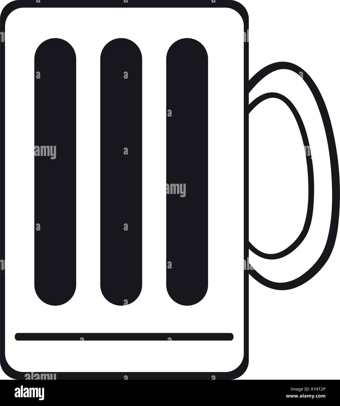 Isolated mug outline Stock Vector Image & Art - Alamy