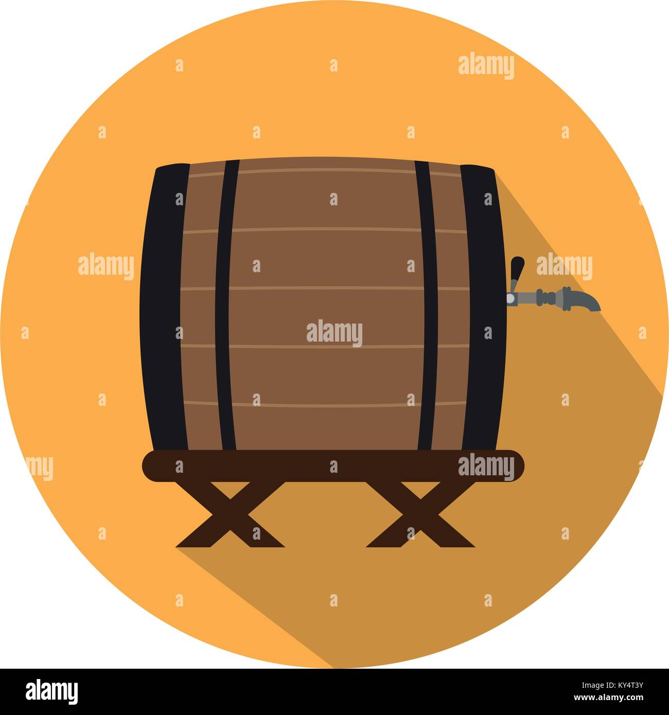Beer barrel icon Stock Vector Image & Art - Alamy
