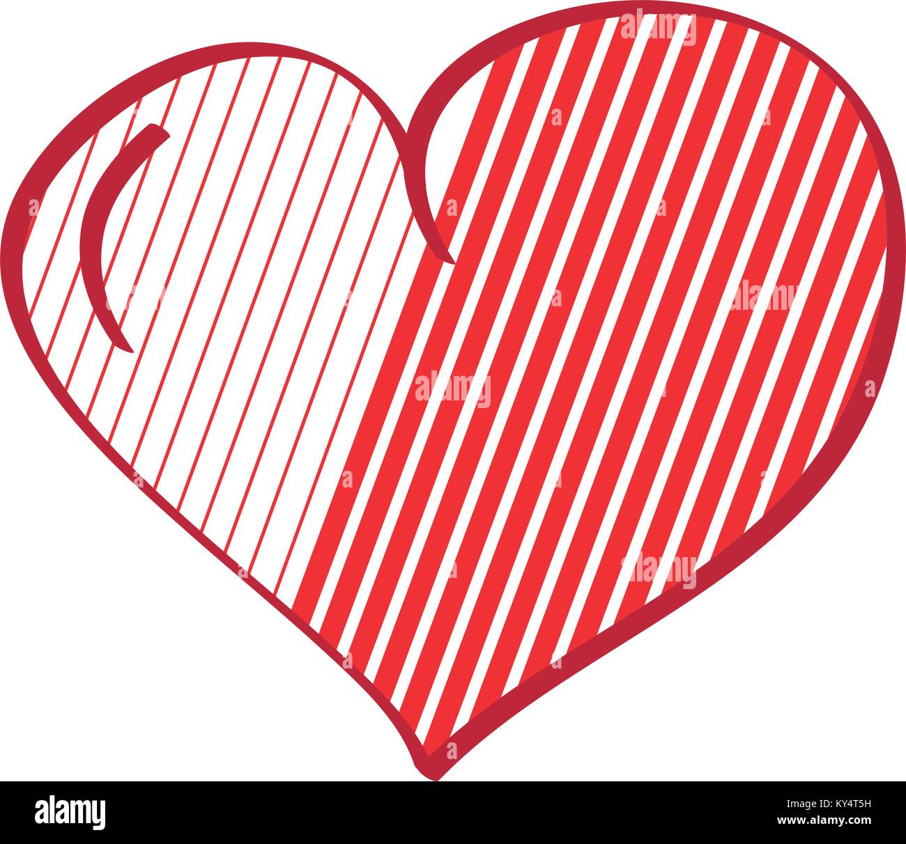 Isolated heart shape Stock Vector Image & Art - Alamy