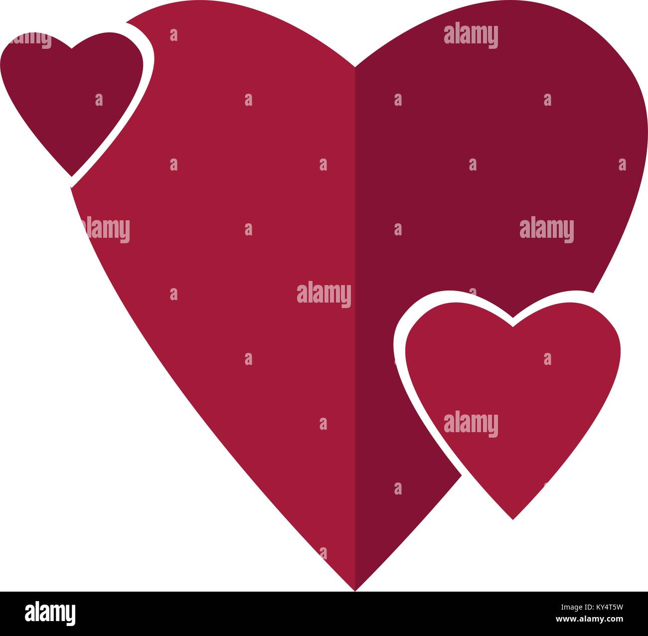 Isolated heart shape Stock Vector Image & Art - Alamy