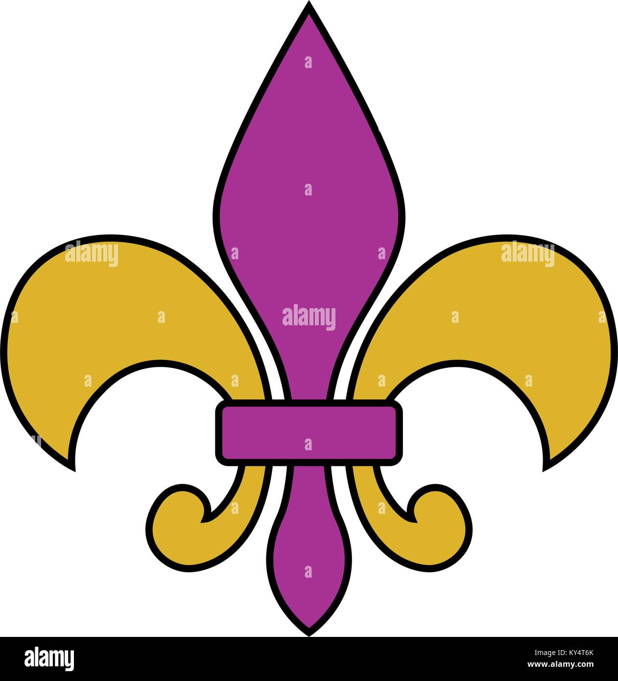Fleur de lis shape Stock Vector Images - Alamy