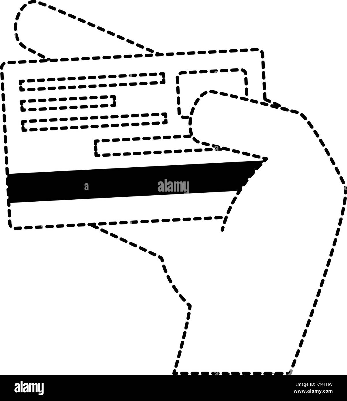 hand with credit card vector illustration design Stock Vector Image ...