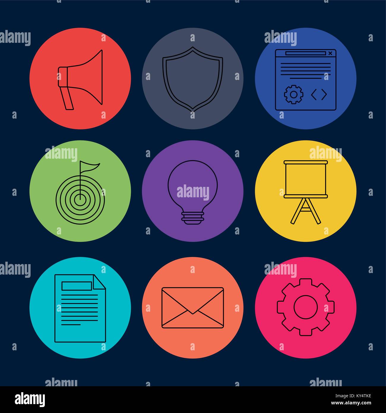 Network optimisation Stock Vector Images - Alamy