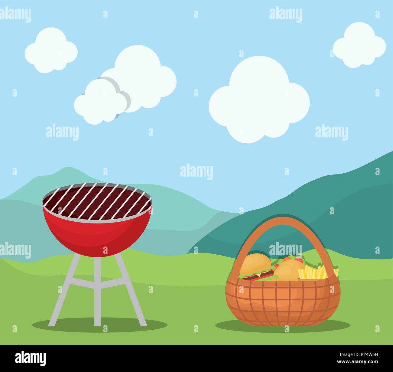 Park setup Stock Vector Images - Alamy