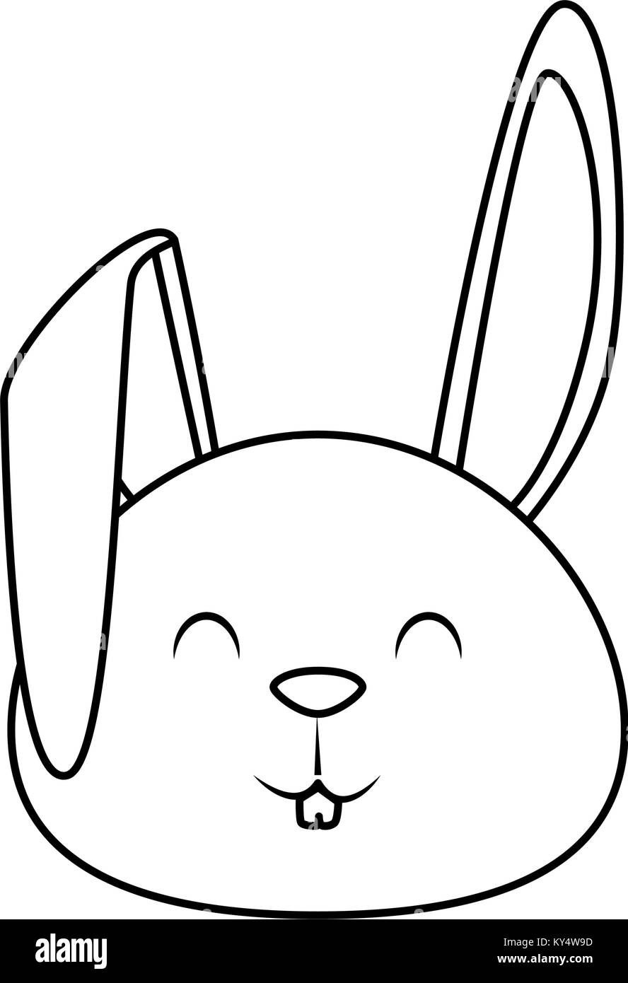 cute little rabbit icon Stock Vector Image & Art - Alamy