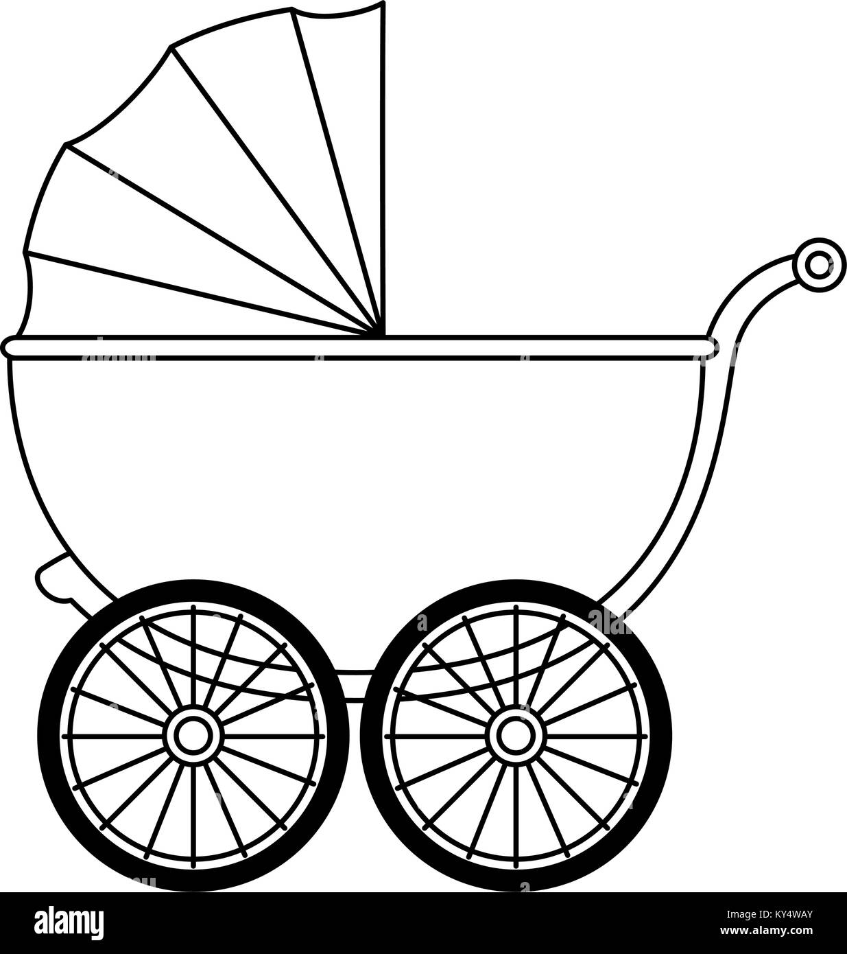 cute baby cart icon Stock Vector Image & Art - Alamy