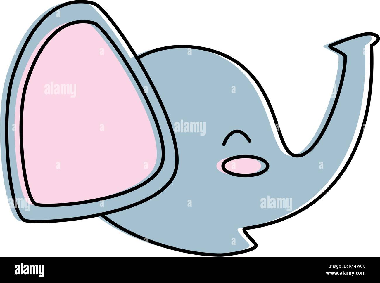 cute little elephant icon Stock Vector Image & Art - Alamy