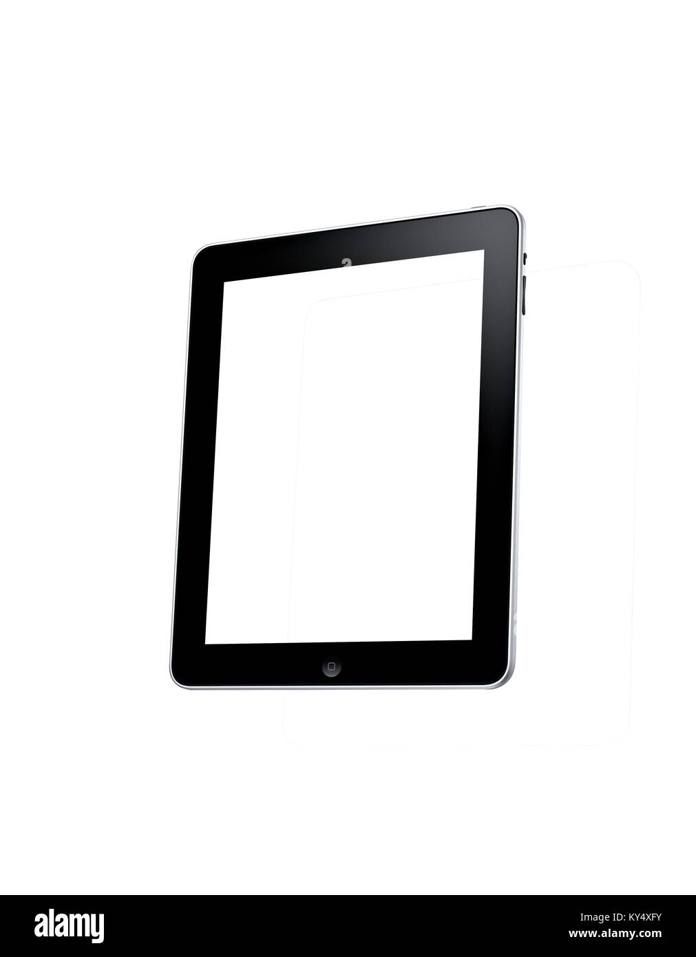 Tablet computer isolated on white background Stock Photo - Alamy