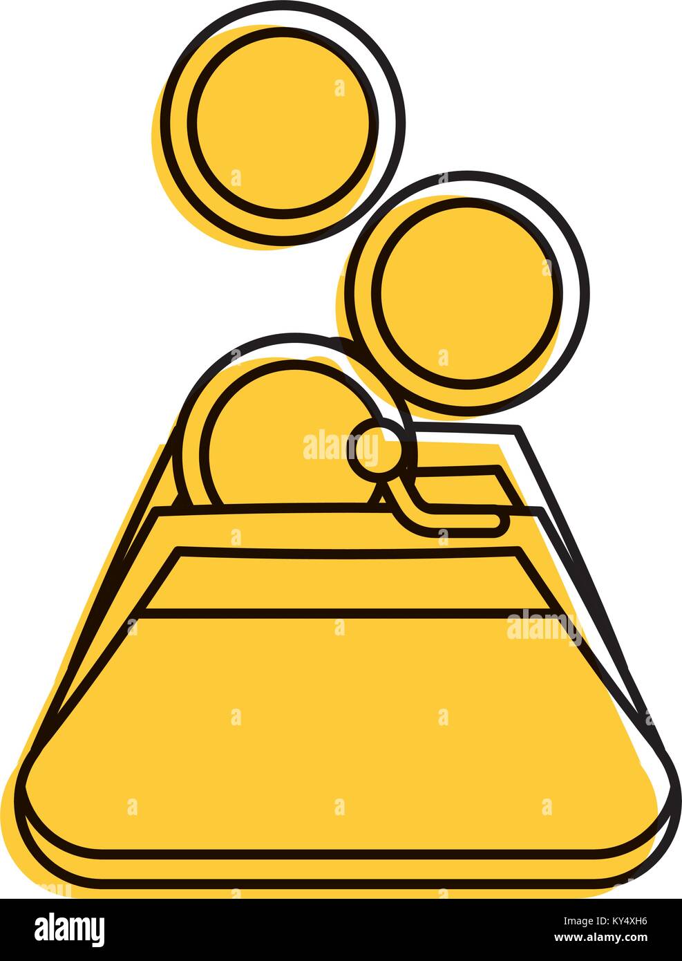 Wallet money protection safety deposit Stock Vector Images - Alamy