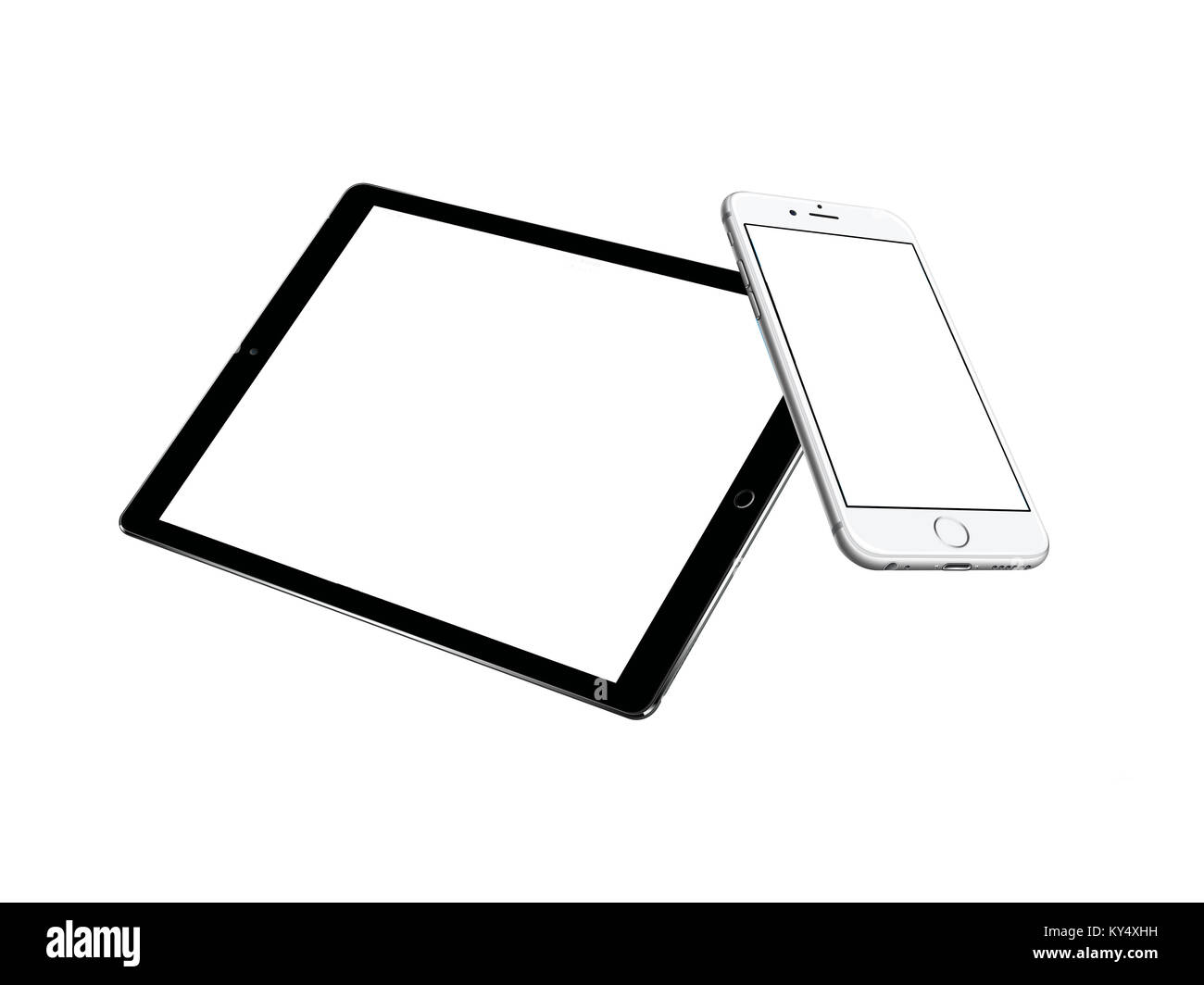 Tablet computer isolated on white background Stock Photo - Alamy