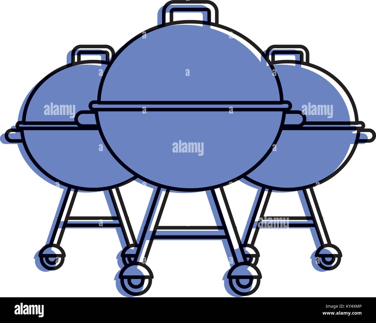 Bonfire flame equipment camping Stock Vector Images - Alamy