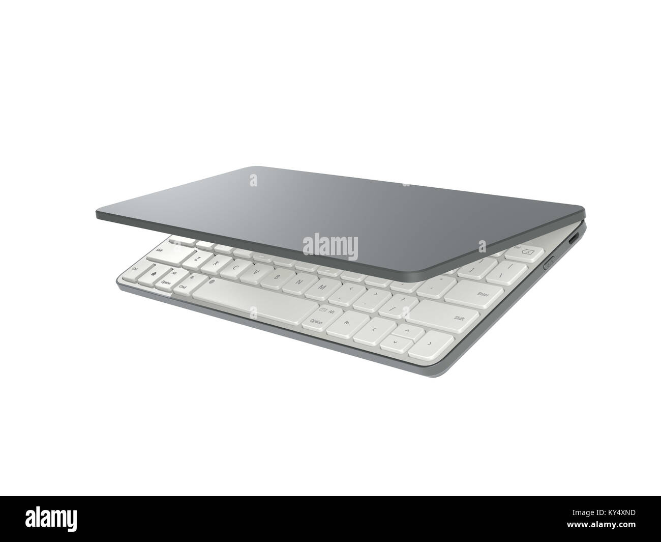 Laptop computer isolated on white background Stock Photo - Alamy