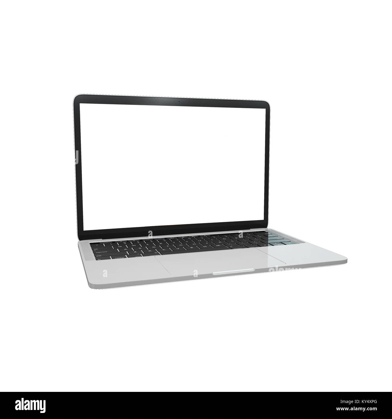 Laptop computer isolated on white background Stock Photo - Alamy