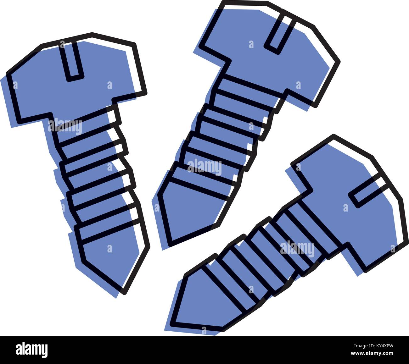 three screw tools repair objects Stock Vector Image & Art - Alamy