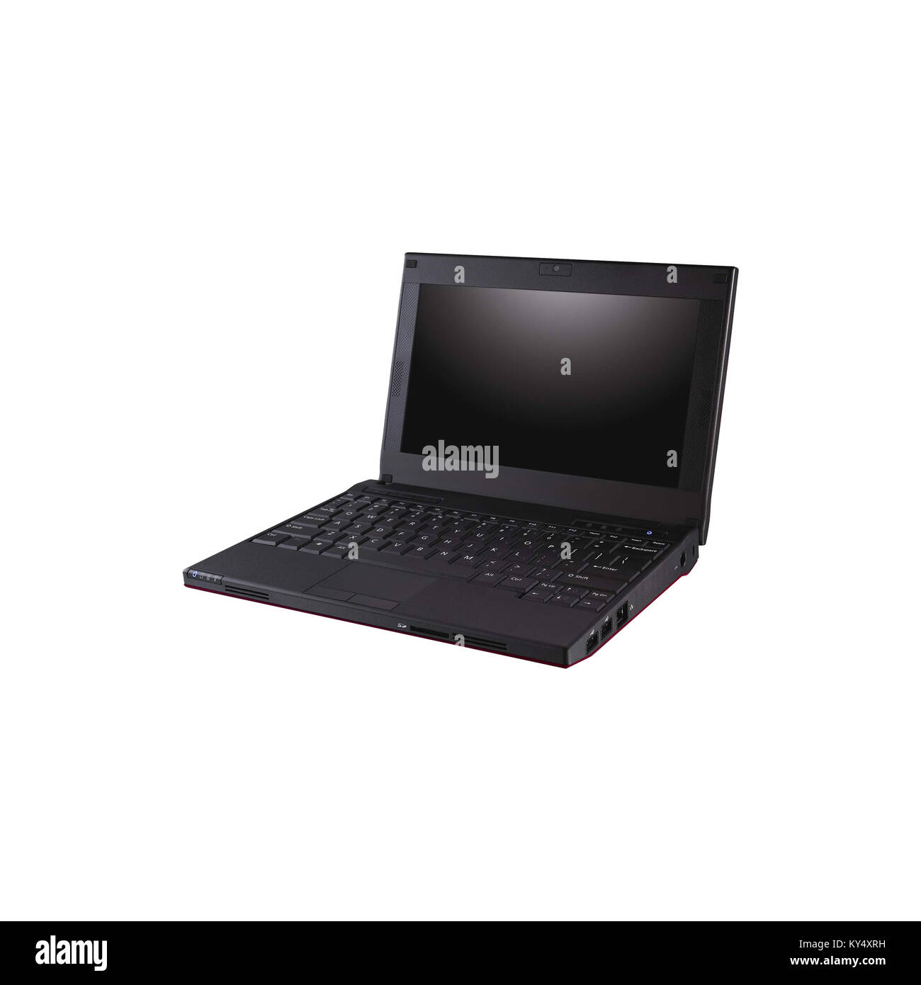 Laptop computer isolated on white background Stock Photo - Alamy