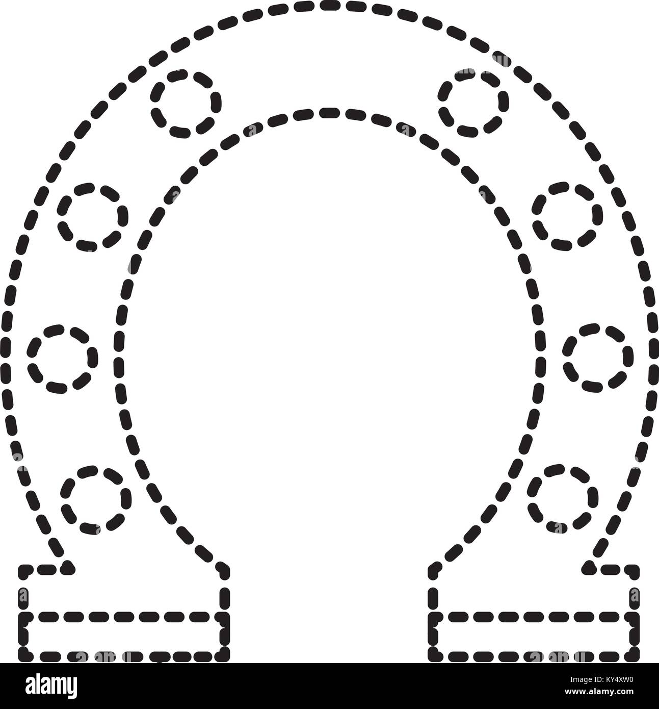 steel horseshoe symbolizes good luck Stock Vector Image & Art - Alamy