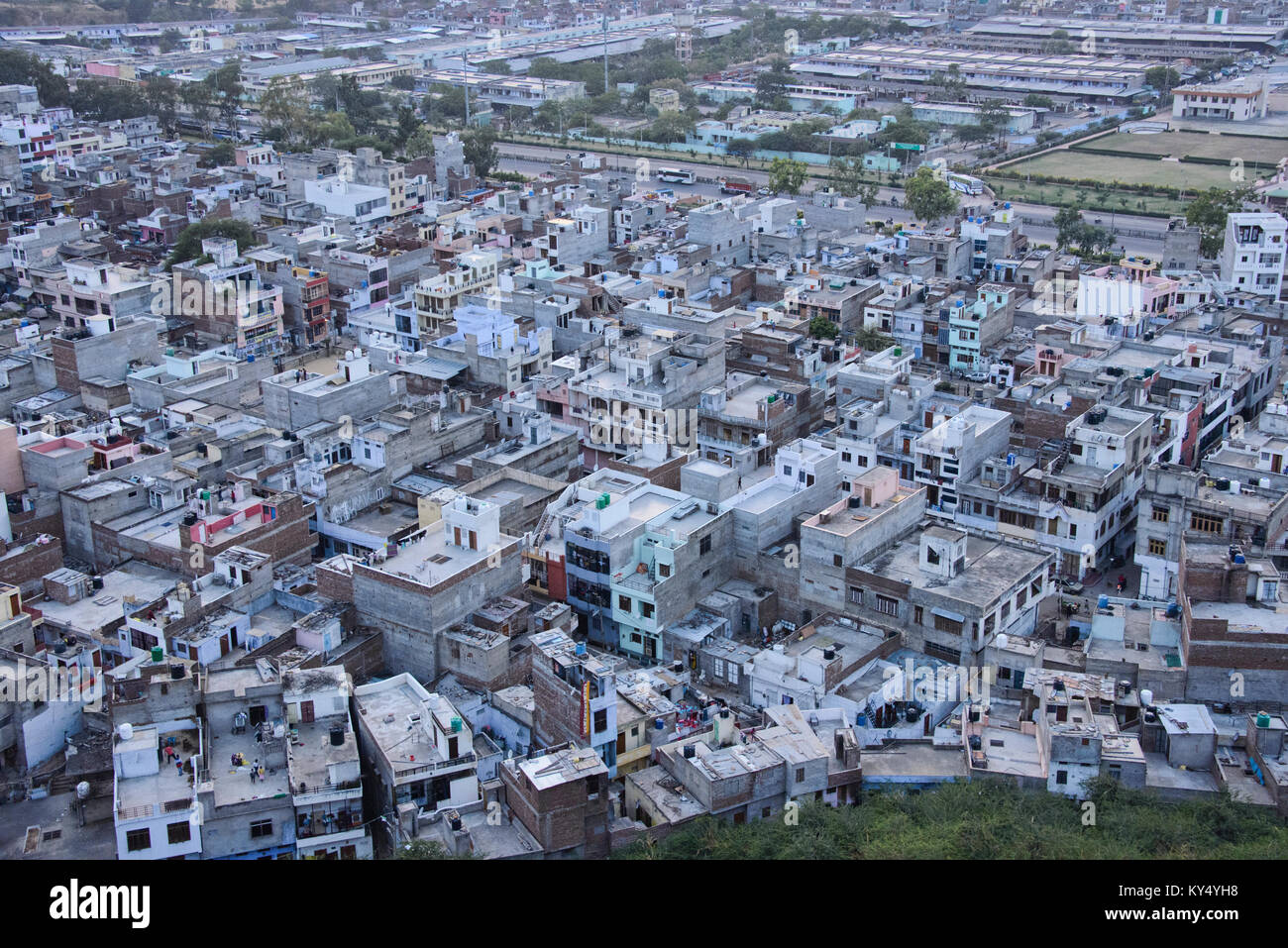 Aerial view of Jaipur city, Jaipur, Rajasthan, India Stock Photo - Alamy