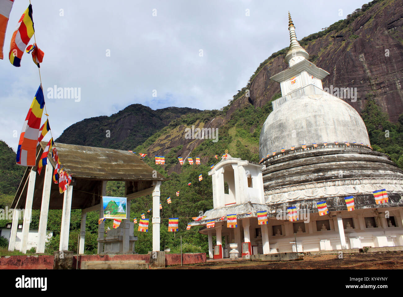 White stupa under adams hi-res stock photography and images - Alamy