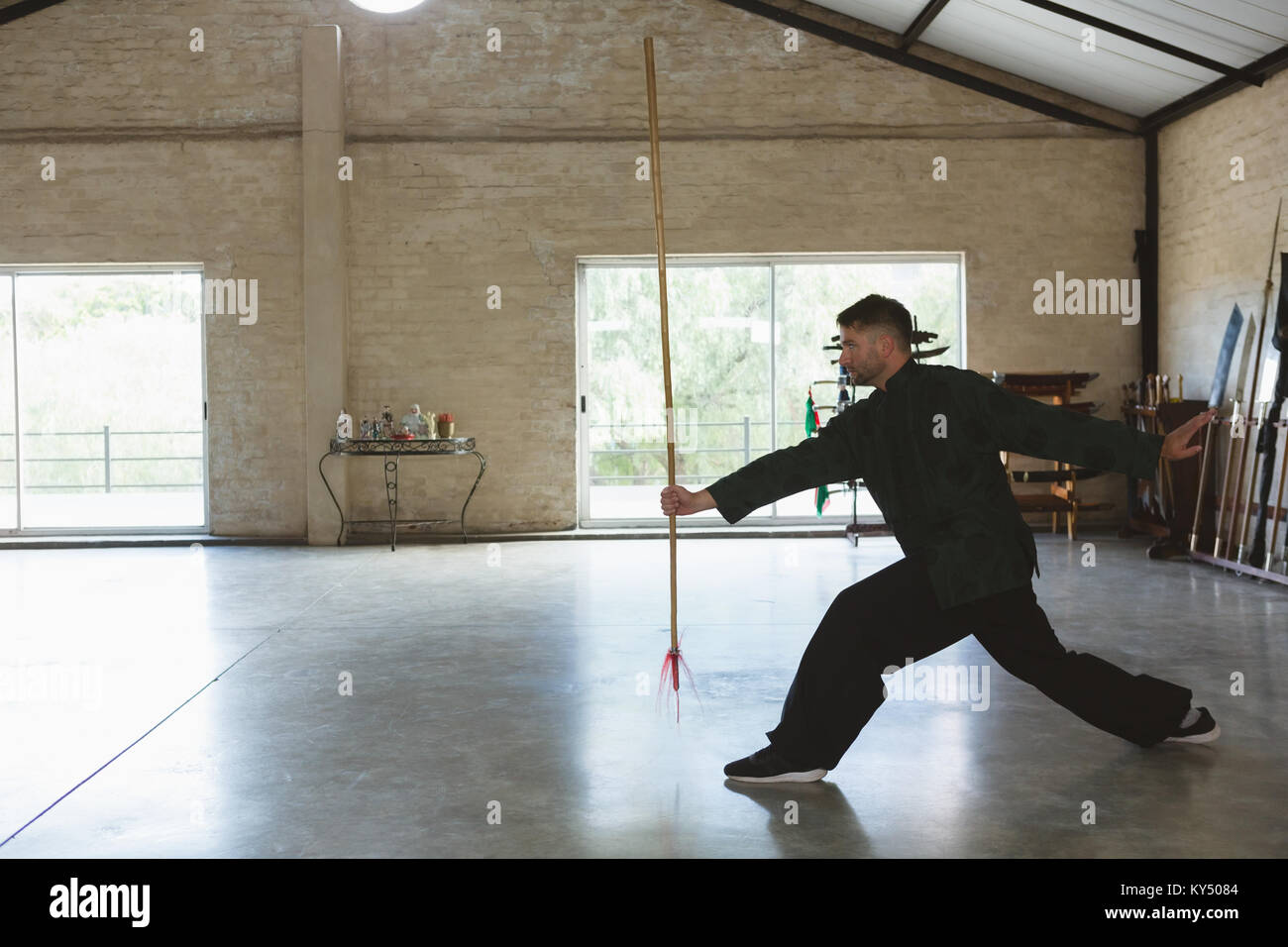 Kung fu stick fighter hi-res stock photography and images - Alamy