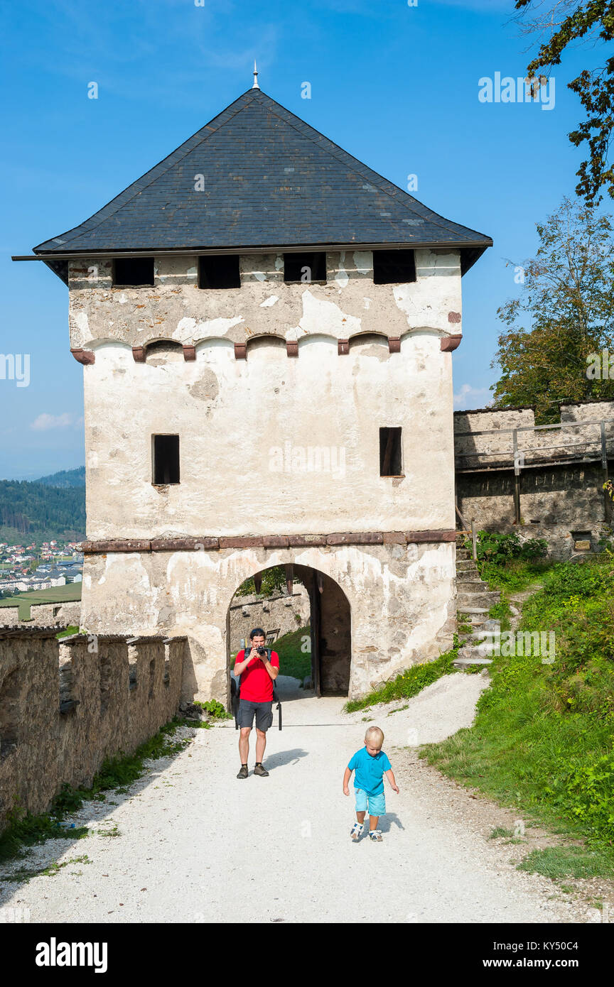 One of the 14 fortified gates of Hochosterwitz Castle, Carinthia ...