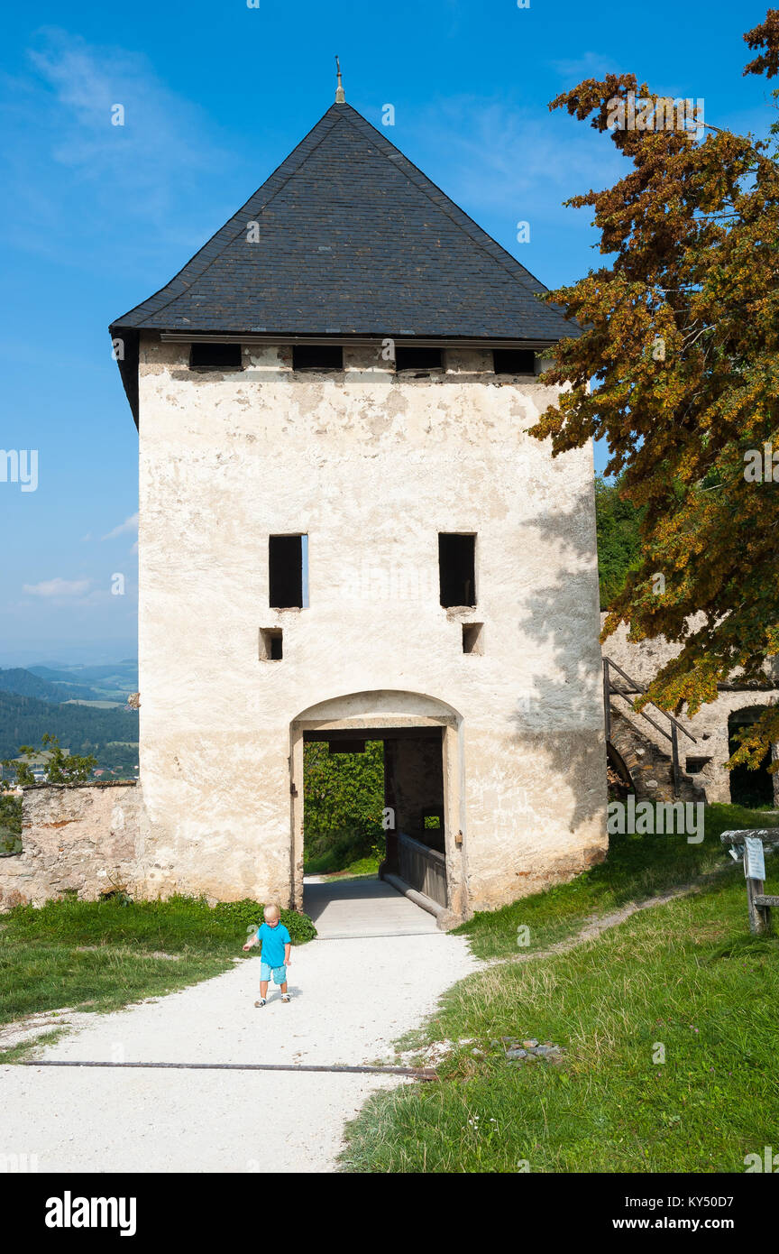 One of the 14 fortified gates of Hochosterwitz Castle, Carinthia ...