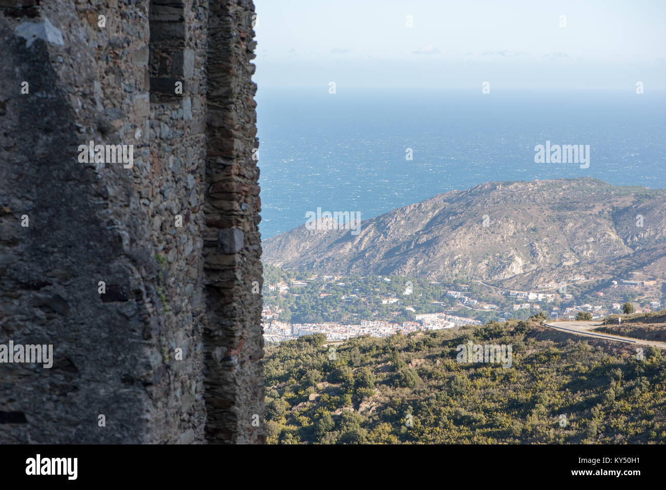 Rhodes Monastery in the port of the jungle, Girona Stock Photo - Alamy