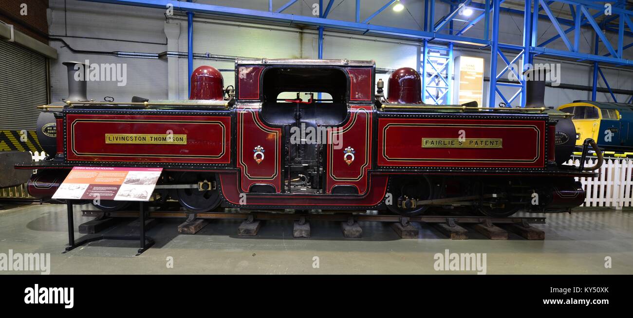 Livingston Thompson a Fairlie Locomotive Stock Photo - Alamy