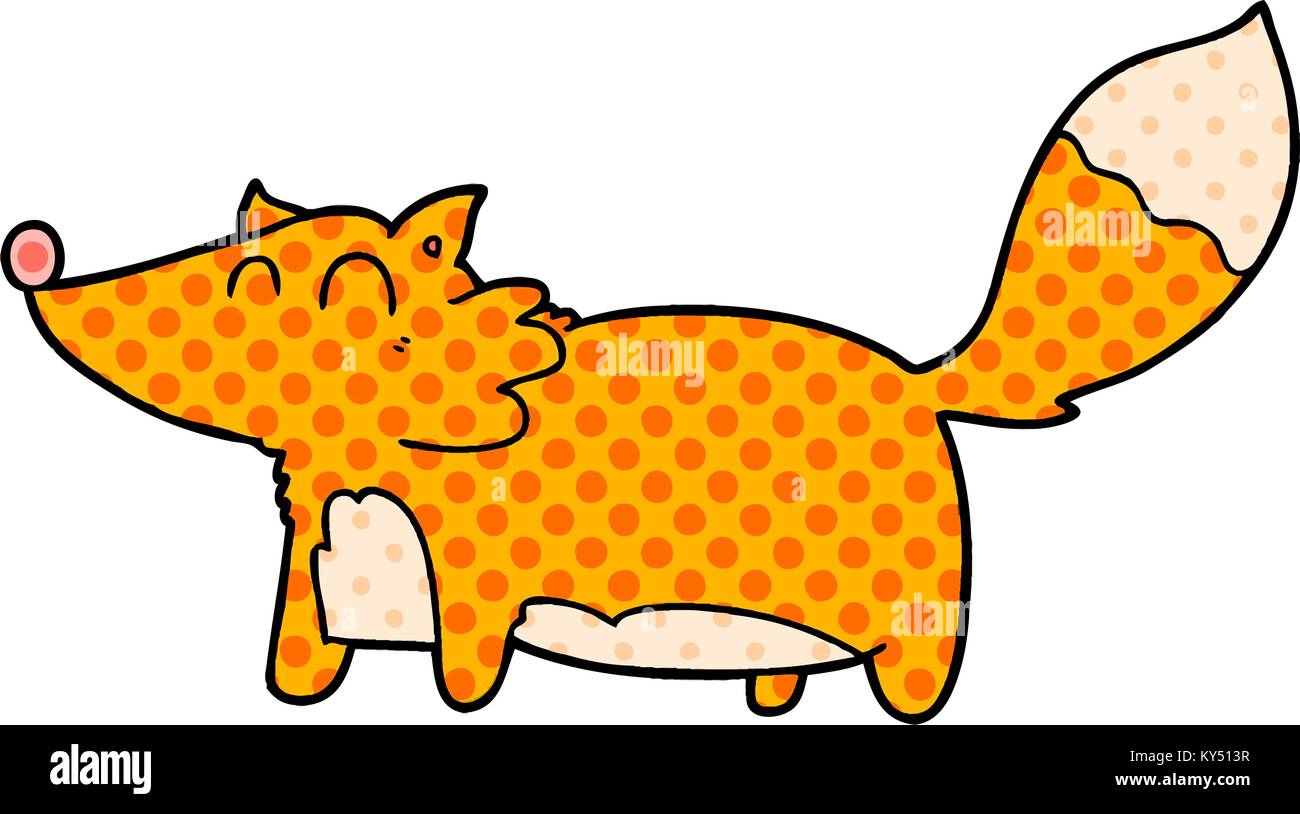 fat cartoon fox Stock Vector Image & Art - Alamy