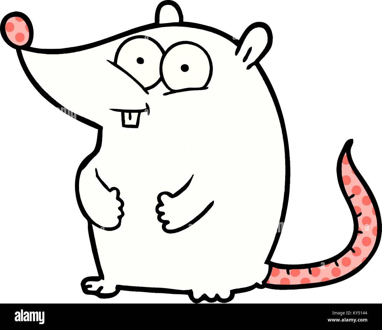 cartoon happy white lab mouse Stock Vector Image & Art - Alamy