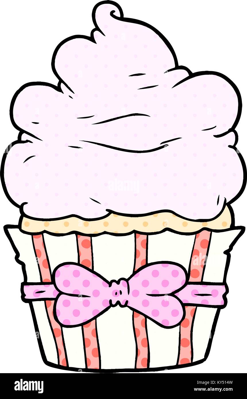 cartoon fancy cupcake Stock Vector Image & Art - Alamy