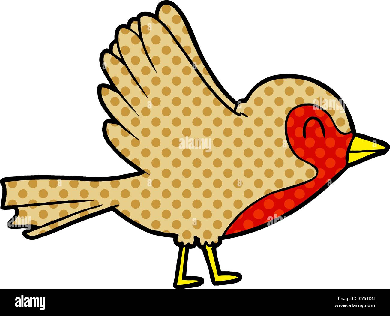 cartoon robin taking flight Stock Vector Image & Art - Alamy