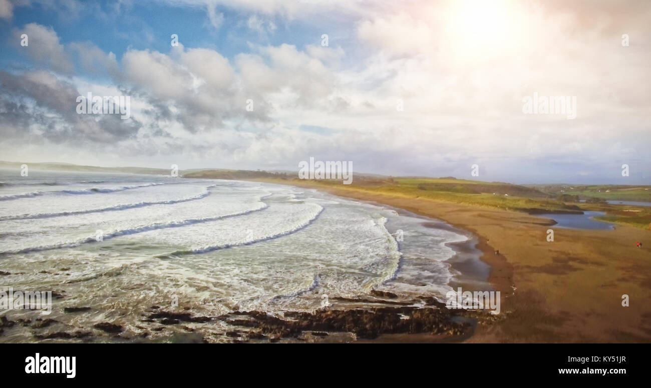 beach with small wave Stock Photo - Alamy
