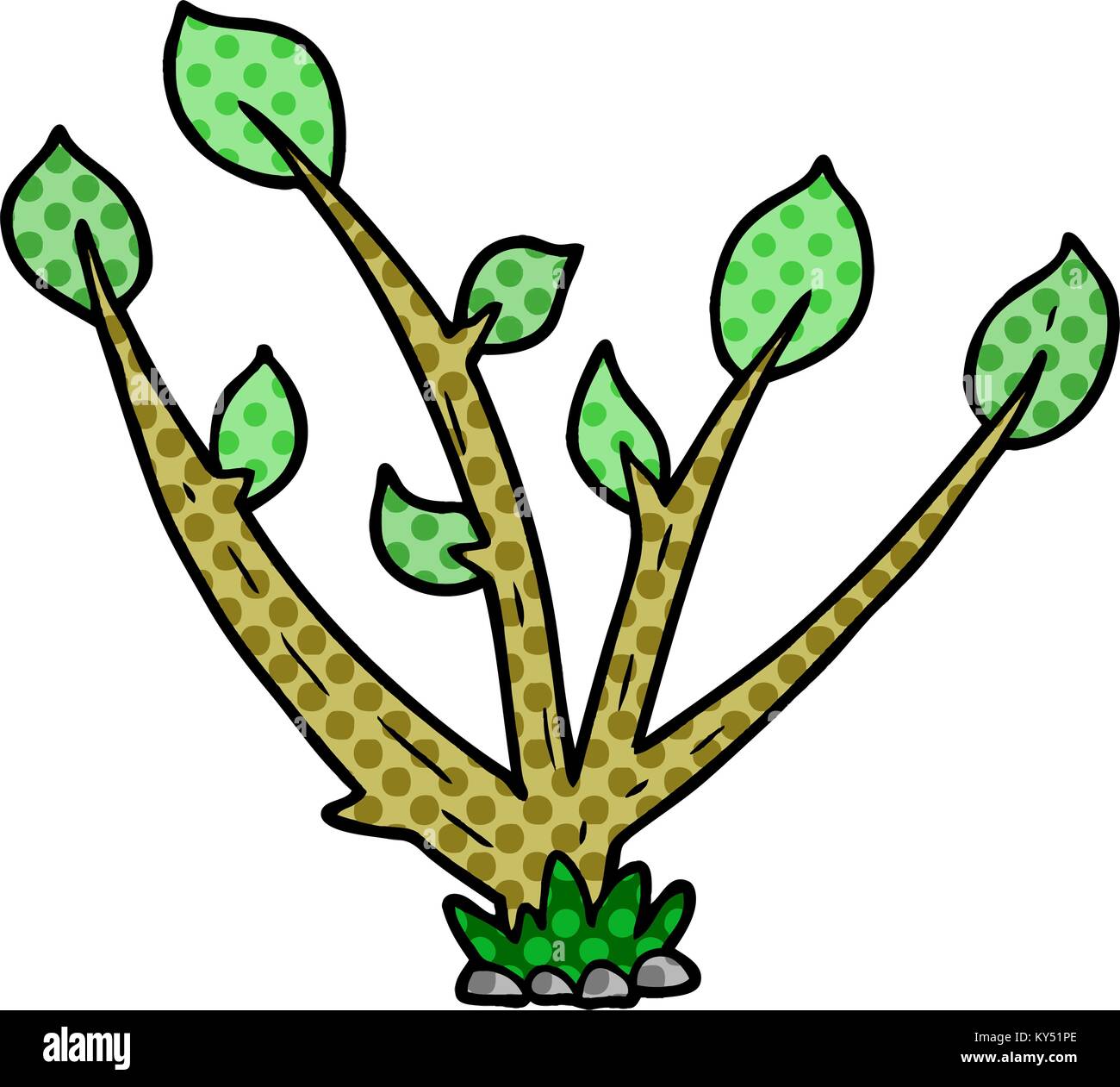 cartoon sprouting plant Stock Vector Image & Art - Alamy