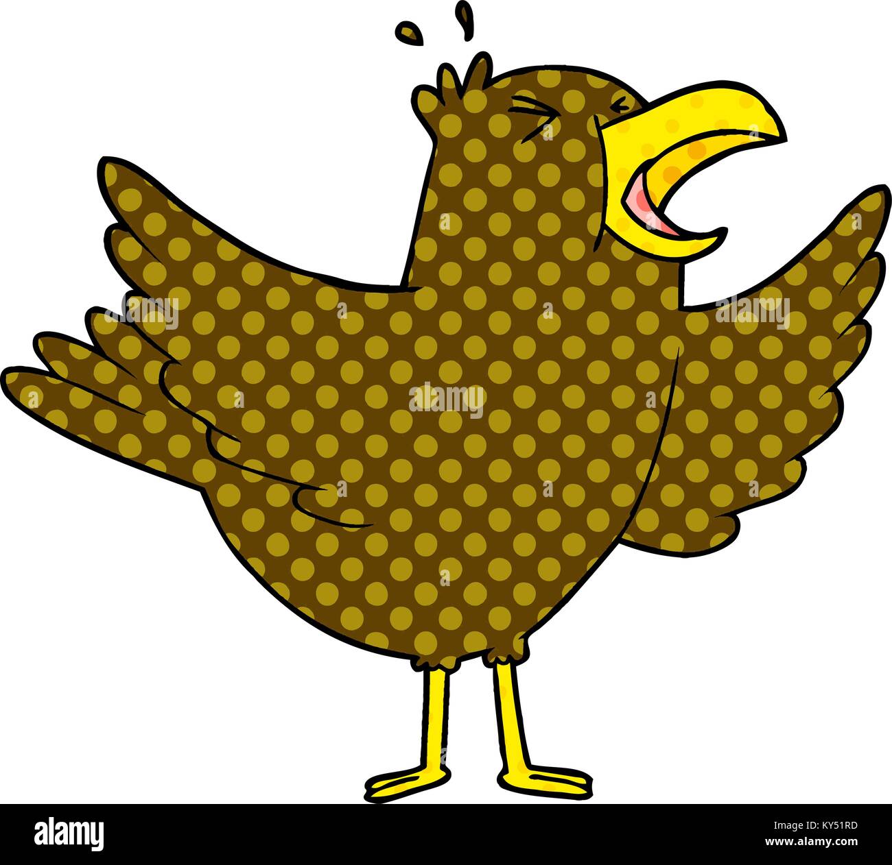 cartoon bird squawking Stock Vector Image & Art - Alamy