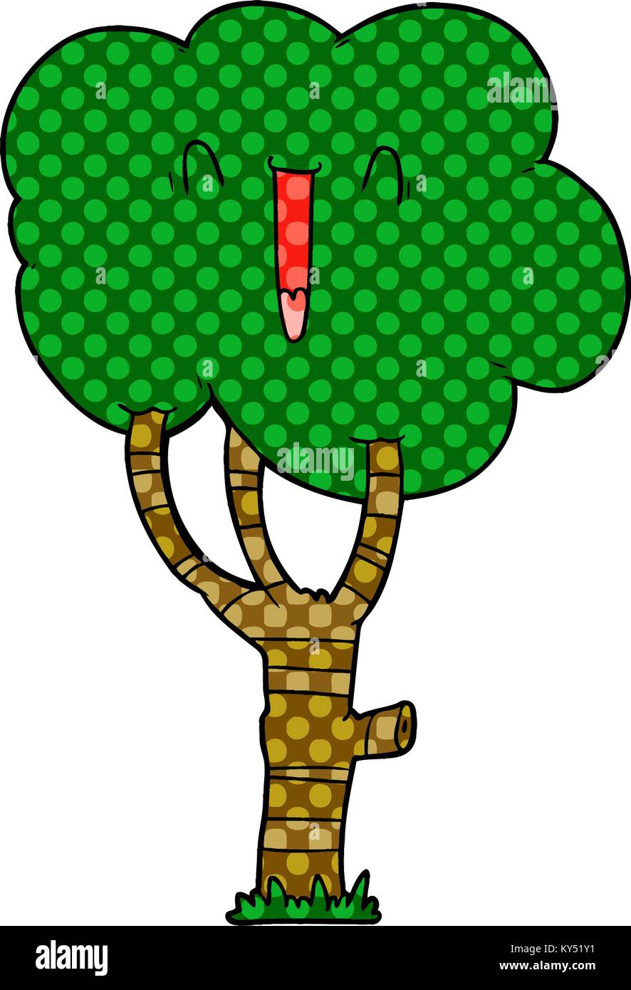 cartoon laughing tree Stock Vector Image & Art - Alamy