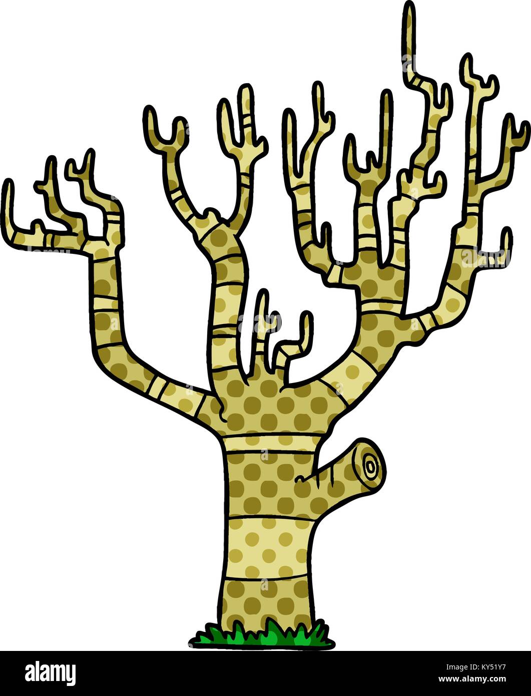 cartoon winter tree Stock Vector Image & Art - Alamy