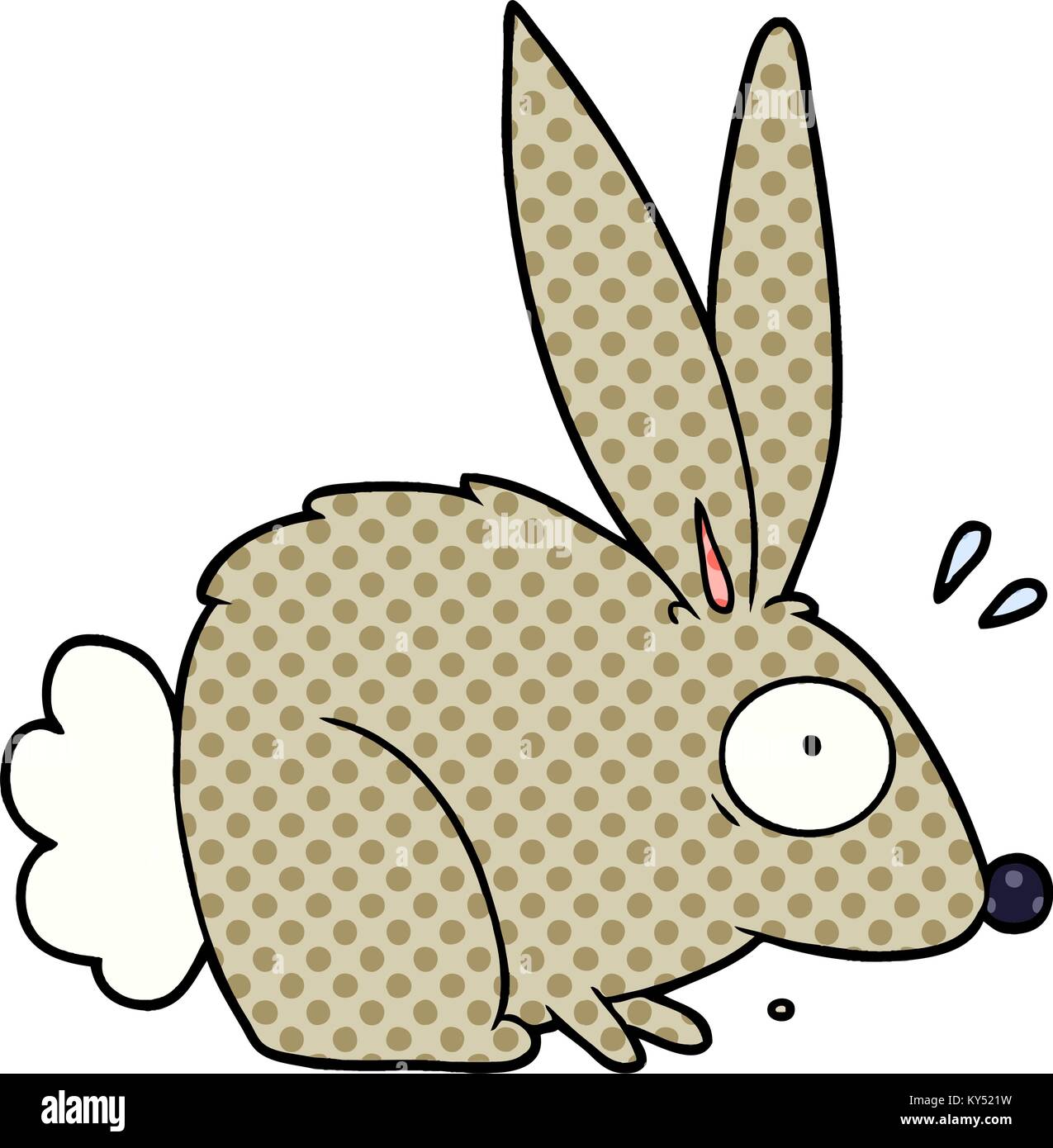 cartoon frightened rabbit Stock Vector Image & Art - Alamy