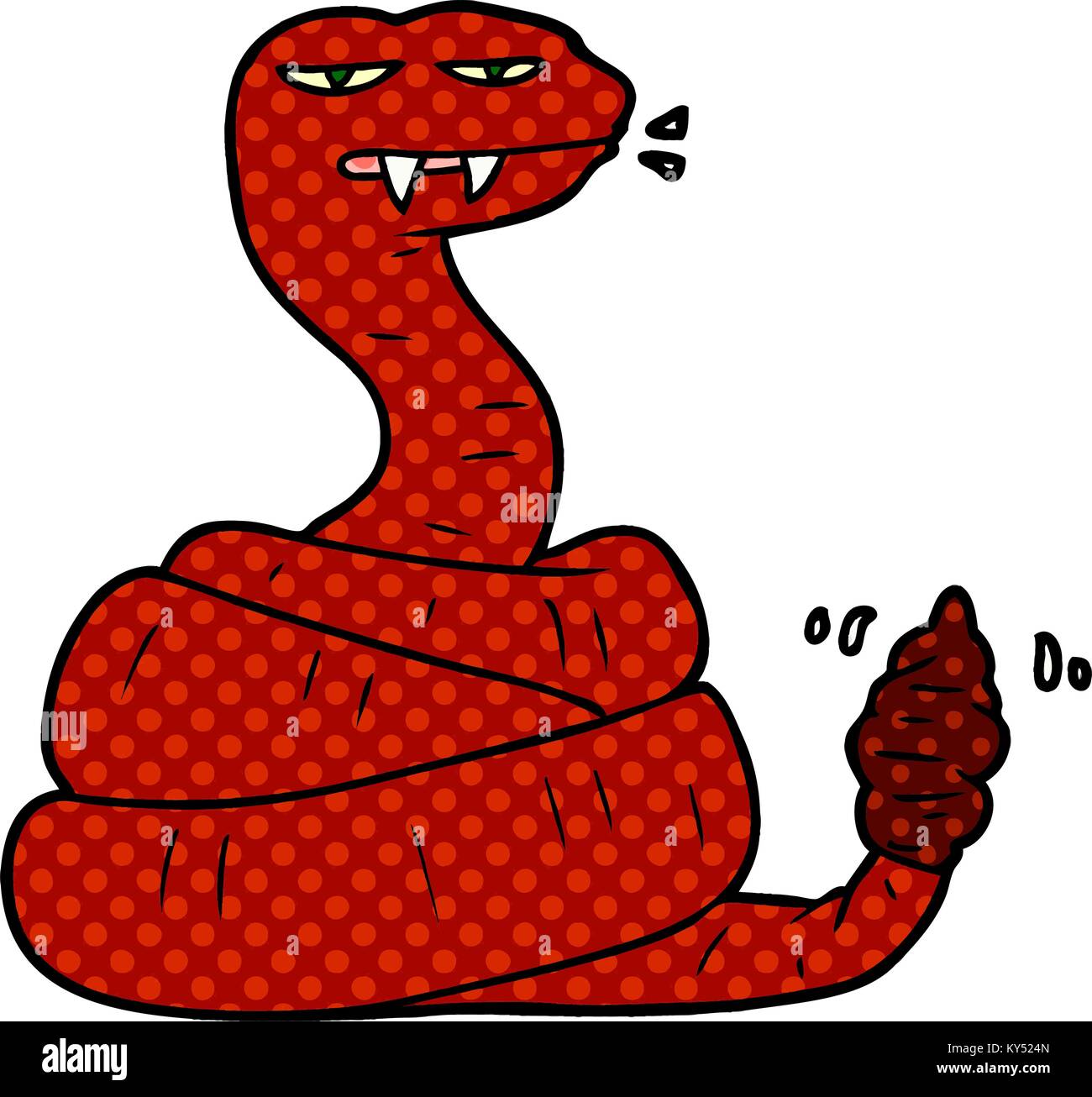 Angry Cartoon Snake