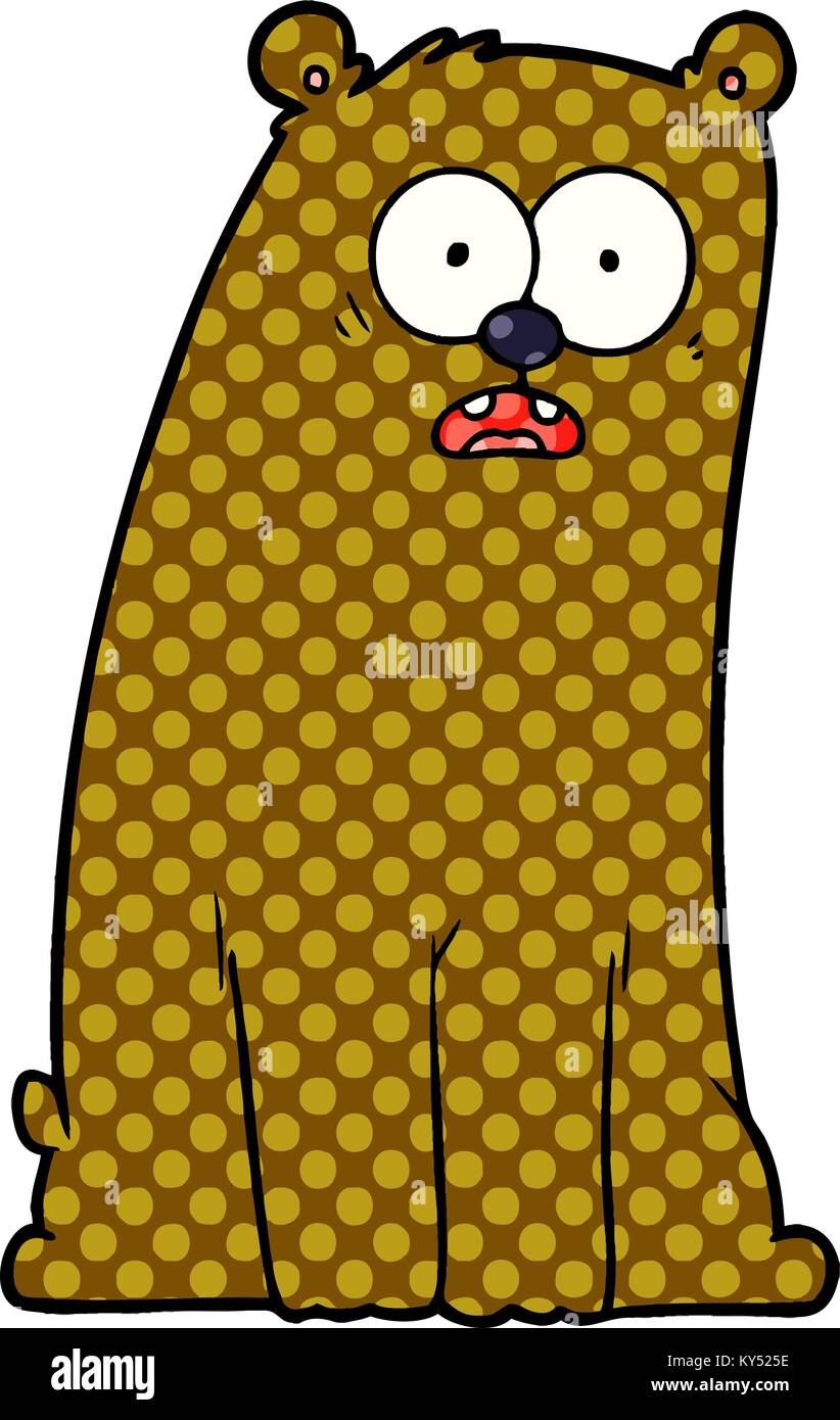 cartoon surprised bear Stock Vector Image & Art - Alamy