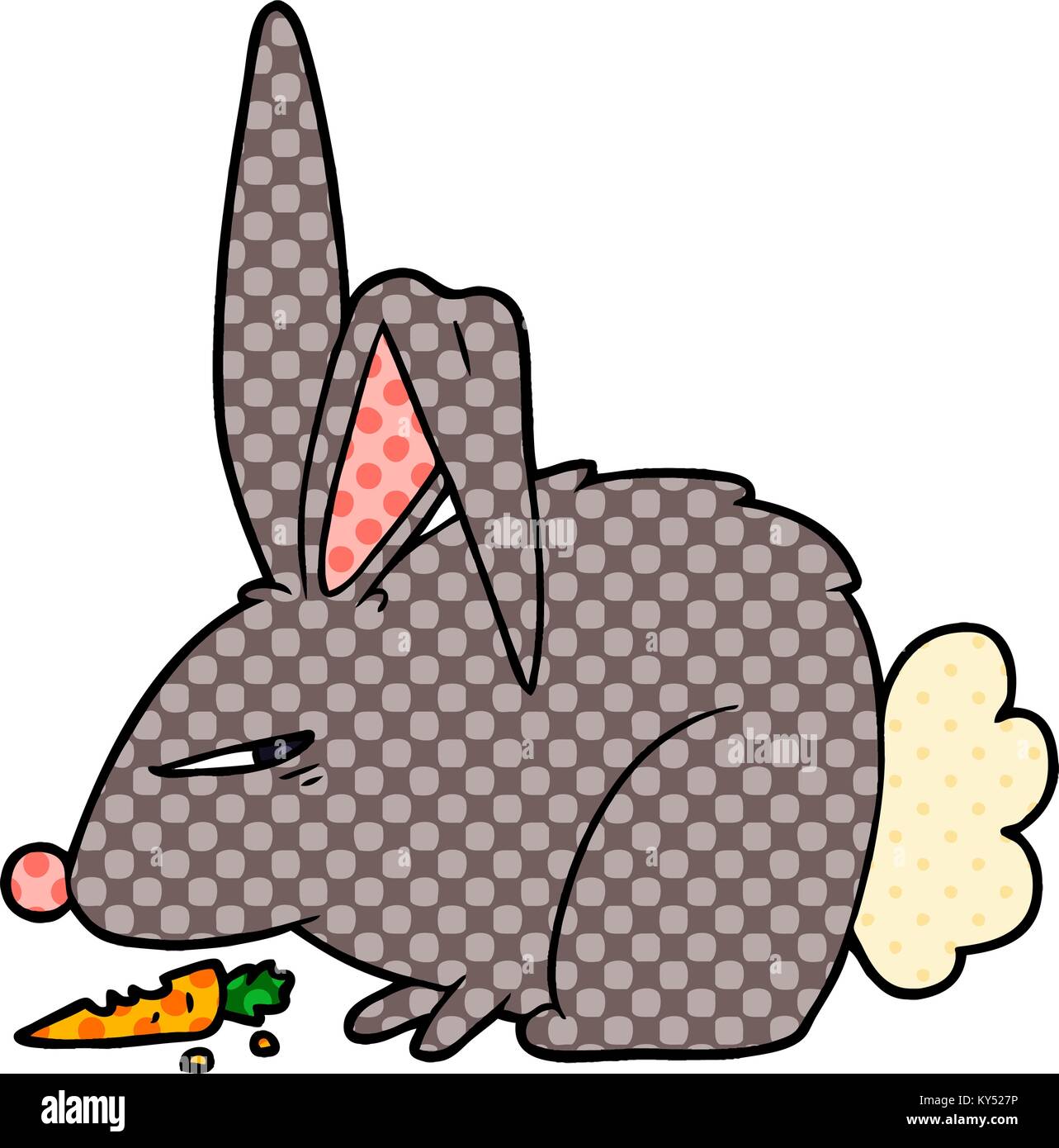 cartoon annoyed rabbit Stock Vector Image & Art - Alamy