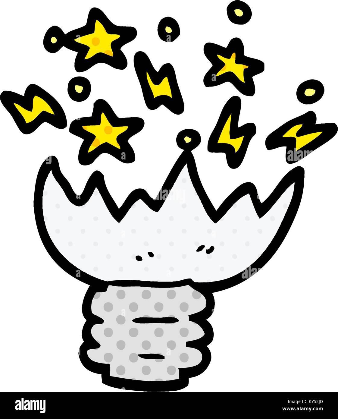 cartoon exploding light bulb Stock Vector Image & Art - Alamy