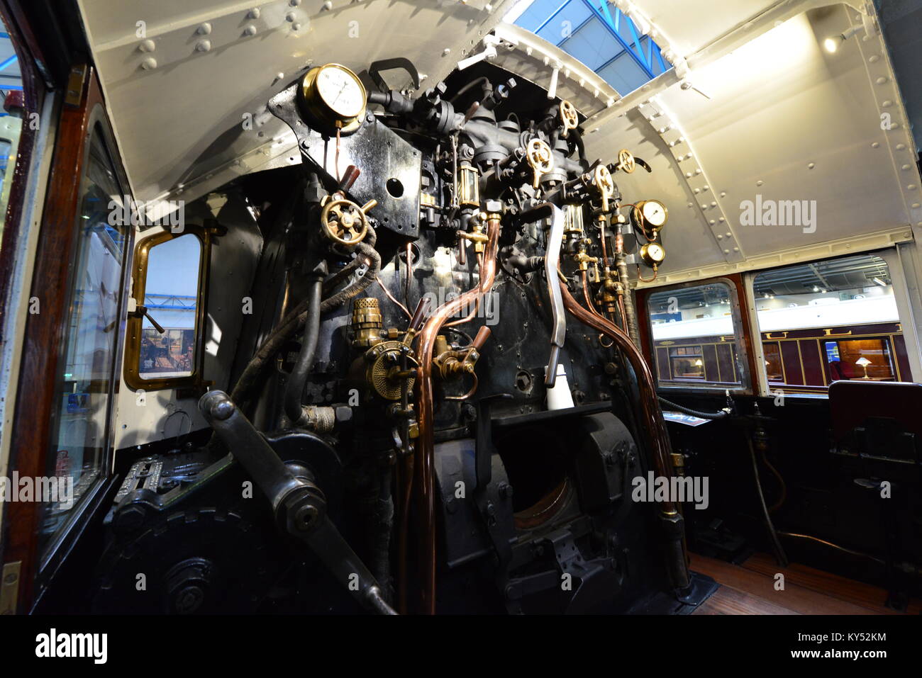 The footplate of the Duchess of Hamilton Stock Photo - Alamy