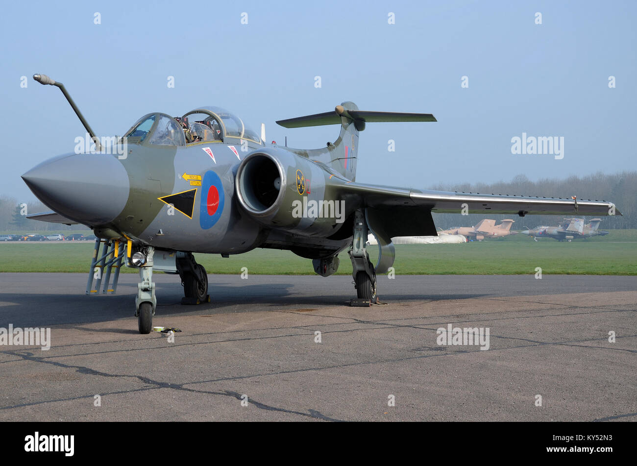 Blackburn Buccaneer B2 XW544 vintage jet at Bruntingthorpe airfield ...