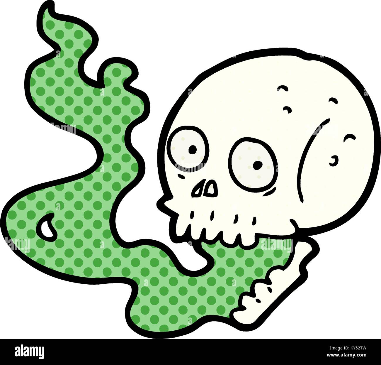 cartoon haunted skull Stock Vector Image & Art - Alamy