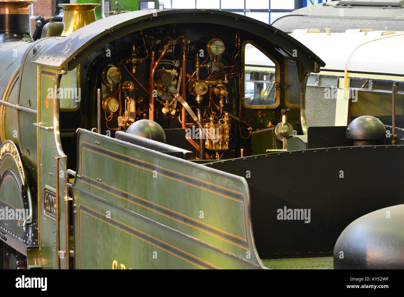 Gauges cab steam locomotive hi-res stock photography and images - Alamy