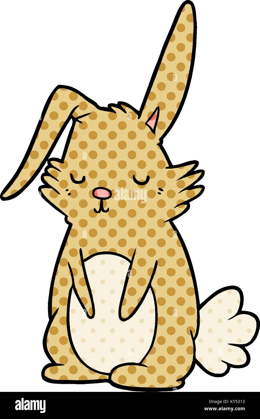 cartoon sleepy rabbit Stock Vector Image & Art - Alamy