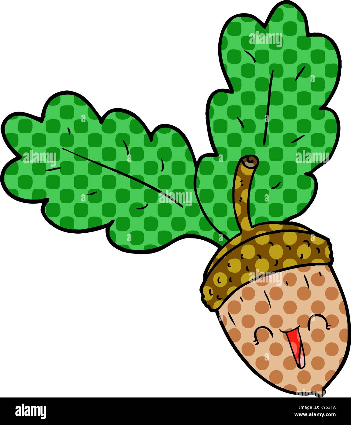 Acorn cartoon seed nature hi-res stock photography and images - Alamy