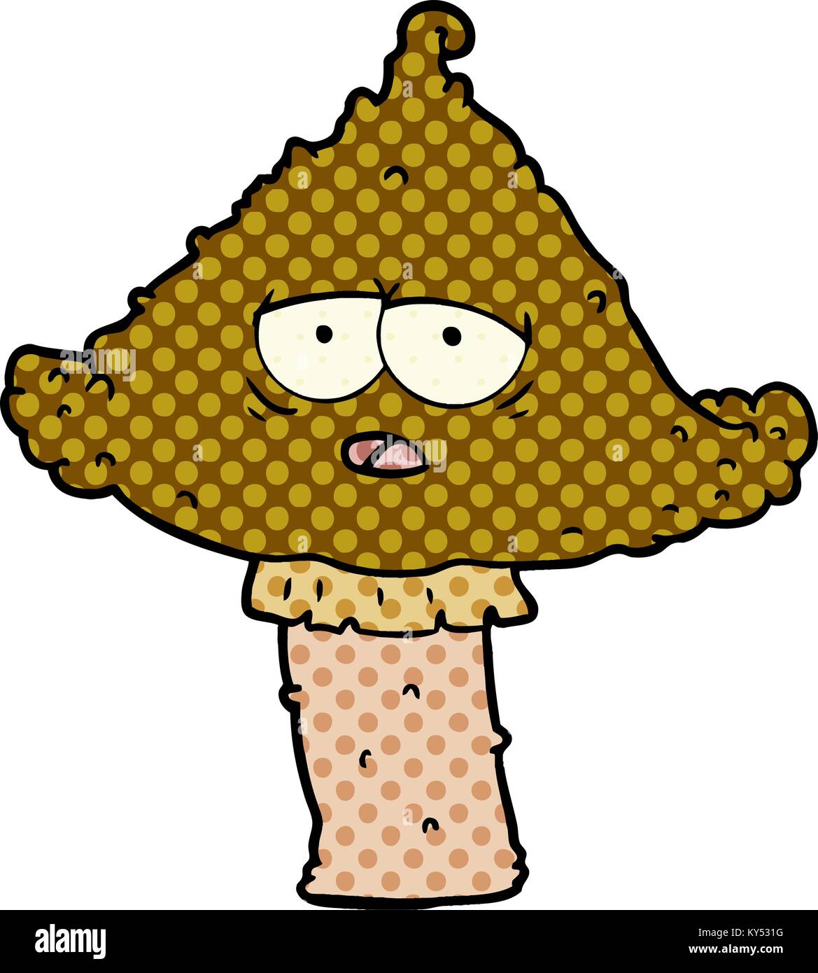 cartoon mushroom with face Stock Vector Image & Art - Alamy