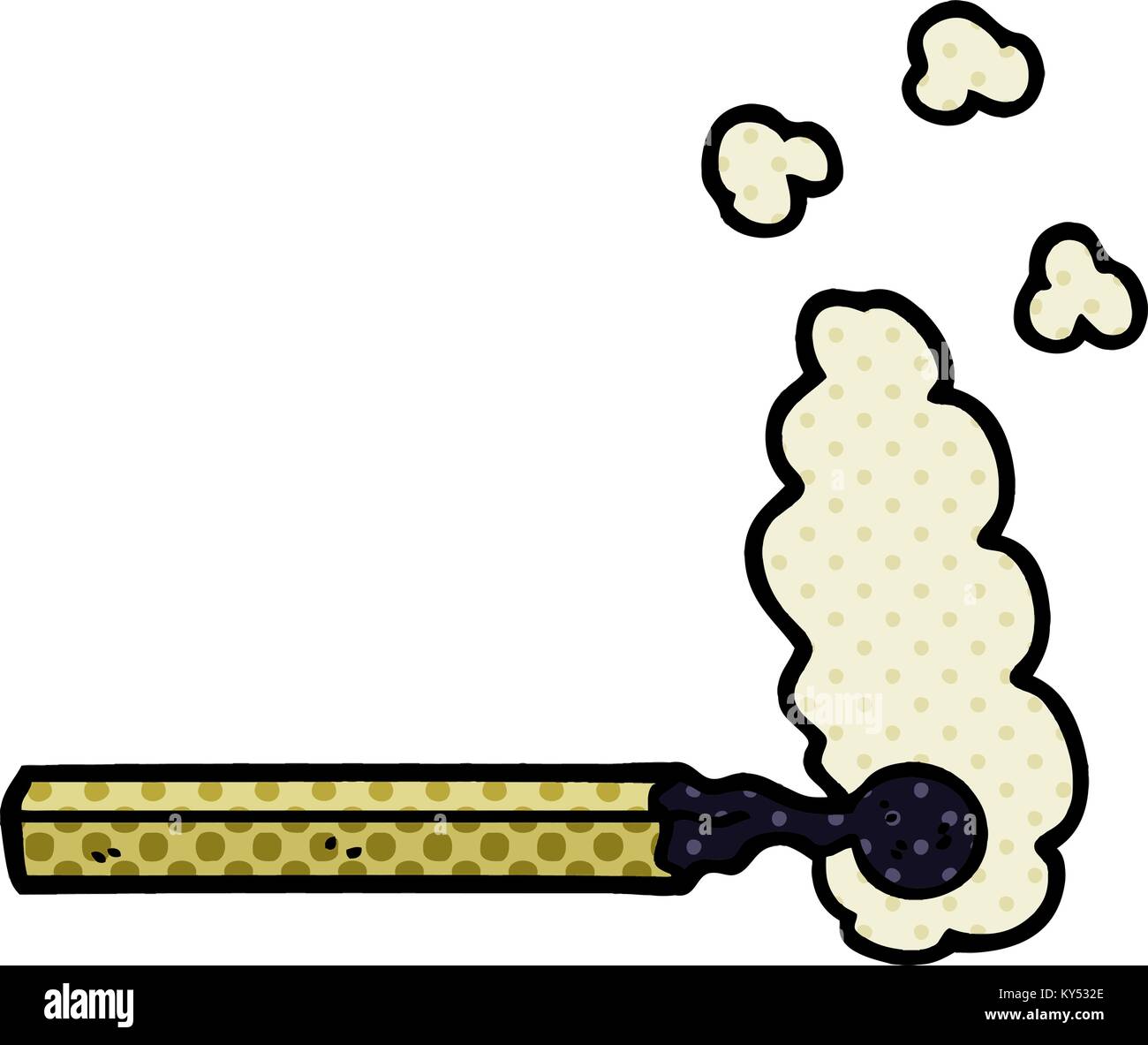cartoon burnt match Stock Vector Image & Art - Alamy
